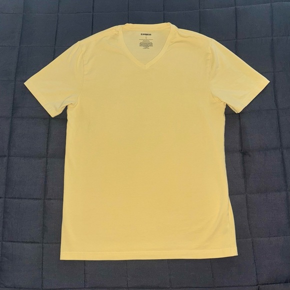 Express | Shirts | Mens Yellow Express Vneck Tshirt | Poshmark